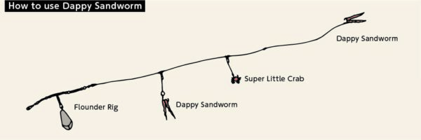 Dappy Sandworm 3.3inch - Nikko Fishing